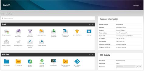 Cloud Panel Hosting HosterTake
