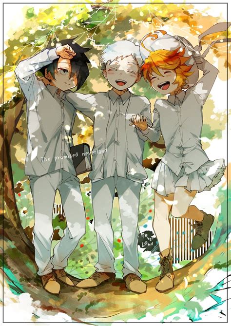 Save Follow Emma • Norman • Ray • The Promised Neverland • Yakusoku No