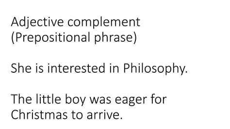 Adjective Complement Grade 8 Lesson Pptx