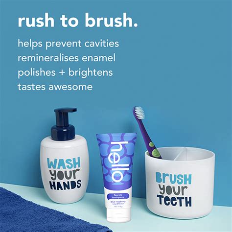 Hello® Blue Raspberry Fluoride Natural Toothpaste Hello Products