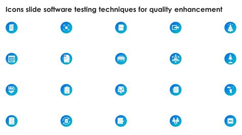 Icons Slide Software Testing Techniques For Quality Enhancement PPT Slide