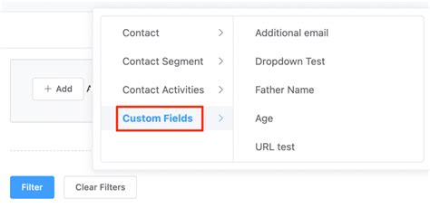 advanced filters knowledge base