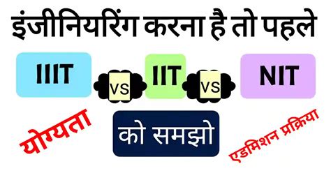 Iiit Vs Nit Vs Iit Relation Kya Hai यहाँ से पढ़कर निकलने वाले नहीं रहते बेरोजगार Career में