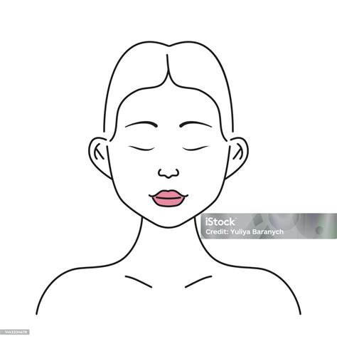 얼굴 마사지 집에서 얼굴 피부 관리 아름다운 소녀는 크림 강장제 젤을 피부에 바릅니다 개체 그룹에 대한 스톡 벡터 아트 및 기타 이미지 Istock