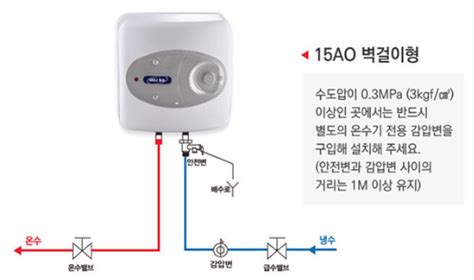 전기온수기 감압밸브 설치 이유 및 설치방법 자세히 알려드립니다 네이버 블로그