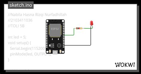 Blinkprogram 5 Led Dimming Menggunakan Perulangan For Wokwi Esp32