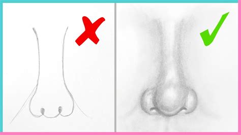 DOs DON Ts How To Draw A Realistic Nose Easy Step By Step Art Drawing Tutorial For