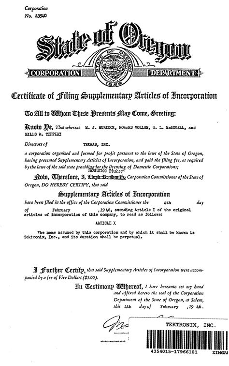 Tektronix Early History Index