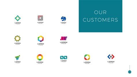 Simple Business Deck Powerpoint Template Customers Slidebazaar