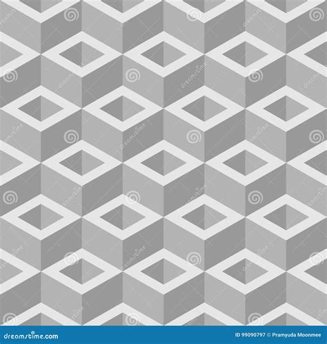 Abstract Boxes 3d Seamless Pattern Background Vector Editorial Photography Illustration Of