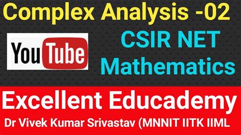 Complex Analysis 02youtube Series Csir Netgateiit Jamphdcucet
