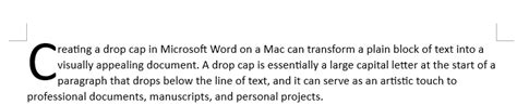 Create A Drop Cap In Word And Google Docs Step By Step Tutorial