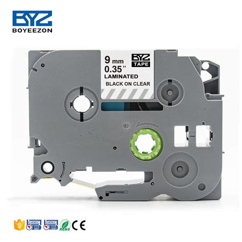 Tze Black On White Laminated P Touch Label Tape Cartridge For Brother China Label Tape And
