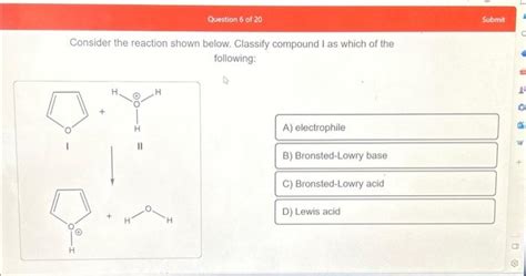 Solved Consider The Reaction Shown Below Classify Compound