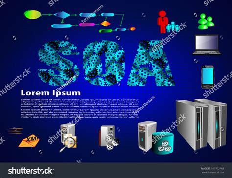 Soa Esb Infographics Stock Vector Royalty Free 169372463 Shutterstock
