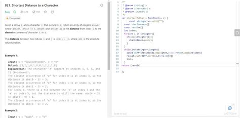 Haritha Mv On Linkedin Day44 Shortestdistancetoacharacter Javascript