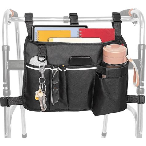 Extra Large Walker Bag With Water Cup Holder Walker Basket Foldable