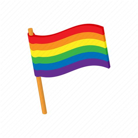 Cartoon Community Flag Gay Homosexual Lesbian Lgbt Icon