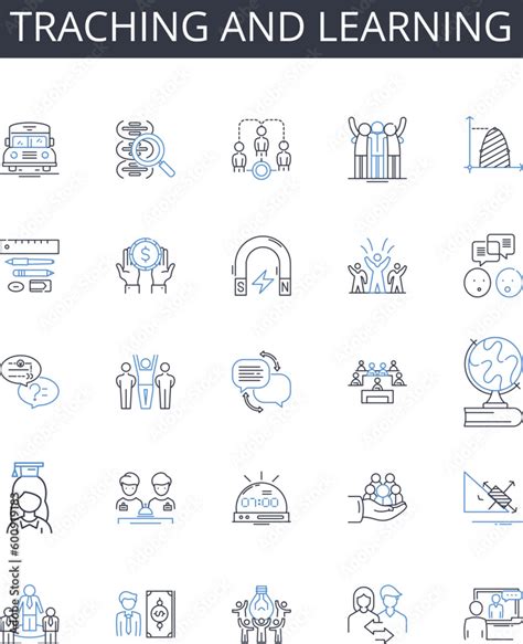Traching And Learning Line Icons Collection Income Revenue Expenses
