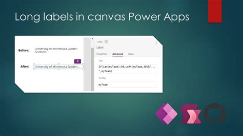 Long Labels In Canvas Power Apps