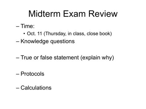Midterm Review