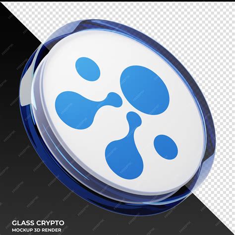 Premium Psd Aelf Elf Glass Crypto Coin 3d Illustration