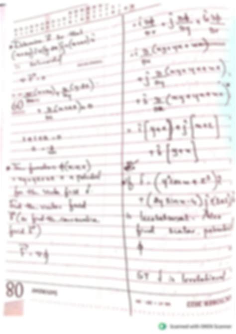 Solution Vector Calculus Divergence And Curl Studypool