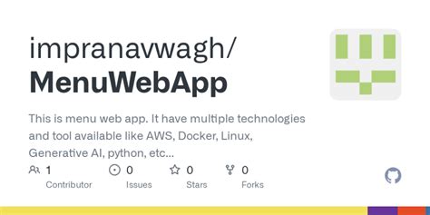Pranav Wagh On Linkedin Github Impranavwaghmenuwebapp This Is Menu