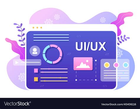 Ui Ux Programmer Flat Design For Business Vector Image