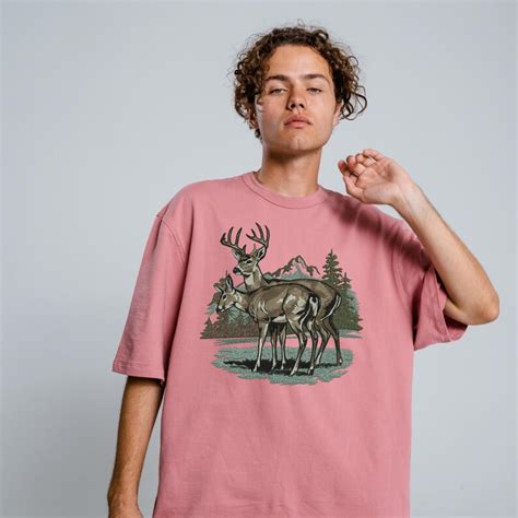 Deer Embroidery Design Deer Couple Embroidery Hunting Embroidery