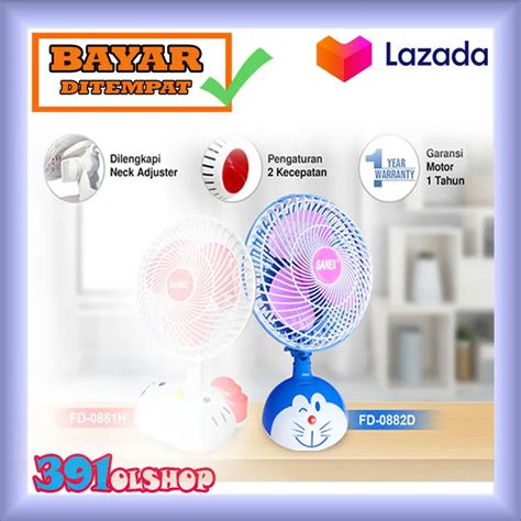 Kipas Angin Meja 8 Inch Doraemon 2 In 1 Desk Fan Sanex 8 Sn Fd0882d