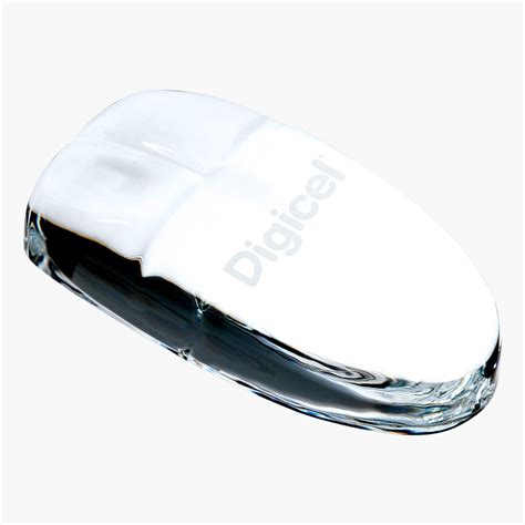 Personalized Glass Computer Mouse Paperweight Crystal Images Inc