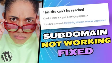 subdomain not working fixed this site can t be reached check if