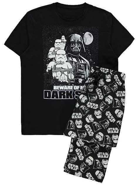 Star Wars Darth Vader Slogan Pyjamas Gift Set Men George Pajama Gift Set Pajamas Gift