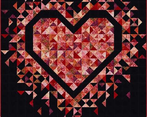 Quilt Patterns Exploding Heart By Slice Of Pi Quilts Quilt Pattern New Etsy