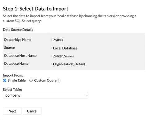Import From Teradata Databases Using Zoho Databridge Zoho Analytics Help
