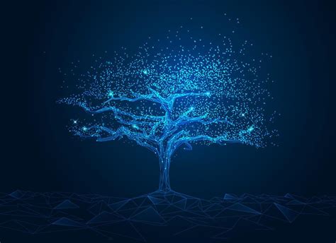 Polygon Cyber Tree 14526781 Vector Art At Vecteezy