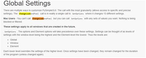 Enhancement Bug Change Look And Feel And Set Options Only Works Properly Before Defining