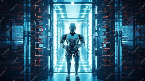 Premium Ai Image Robot Electronic Access Authentication System