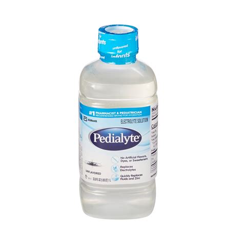 Pedialyte® Classic Oral Electrolyte Solution Unflavored 33 8 Oz Elect