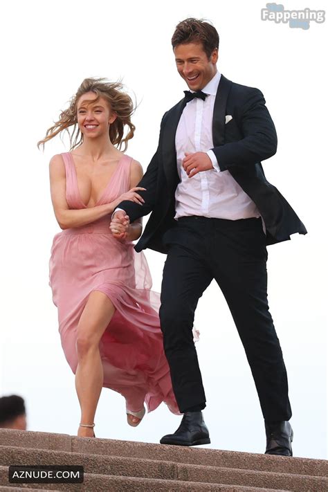 Sydney Sweeney Sexy Seen With Glen Powell Lock Lips In Front Of The Opera House While Filming In
