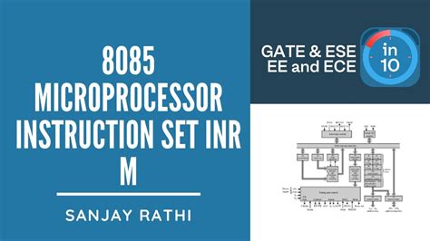 8085 Microprocessor Instruction Set Inr M Gate And Ese Ee Ece Sanjay Rathi Youtube