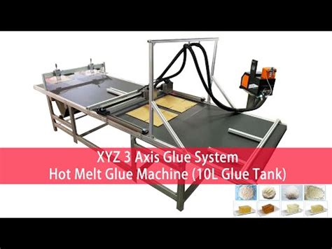 XYZ Axis Automatic Glue System With Kg Hot Melt Glue Machine And Stripe Line Glue Gun