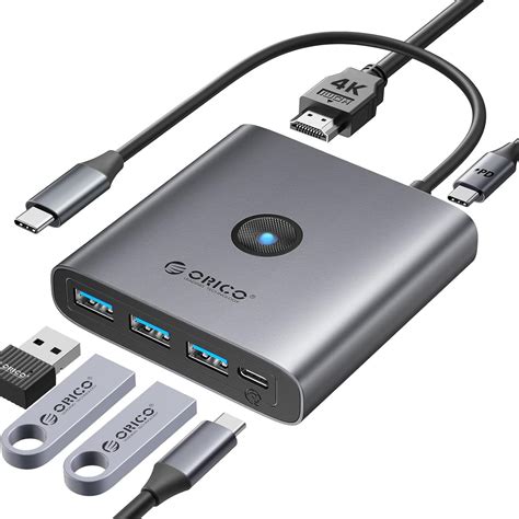 USB C 6 In 1 Hub With HDMI Docking Station Deals
