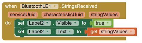 ble extension compare received string with known string mit app inventor help mit app