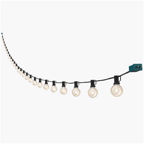 Outdoor String Lights 3d Model 39 3ds Blend C4d Fbx Max Ma Lxo Obj Free3d