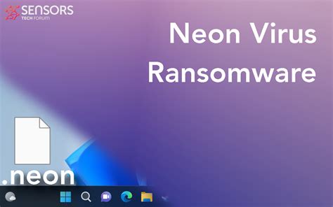 NEON Virus Ransomware Neon Files Remove Decrypt