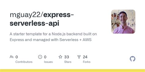 Github Mguay22express Serverless Api A Starter Template For A Node