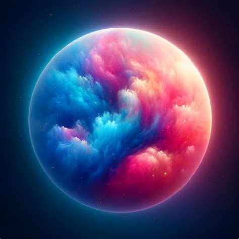 Premium Photo Celestial Sphere In Ethereal Gradients