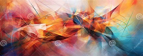 Dynamic Background With Intersecting Lines And Shapes In Vibrant Colors Symbolizing The